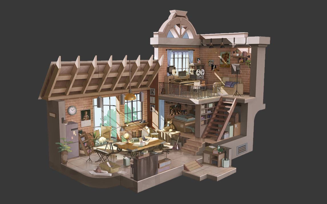 【3dmax场景建模】房子模型建模技巧,零基础学习制作一个小房子