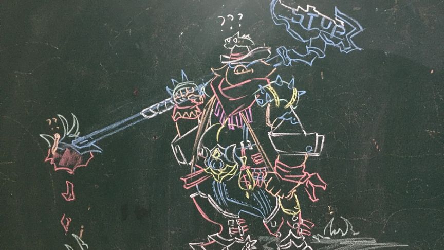 #画画#粉笔画#王者荣耀 来一个不一样的 希望大家能喜欢