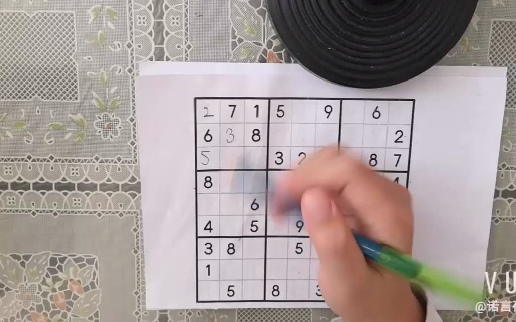 豪哥解数独--一道九宫数独的基本解法