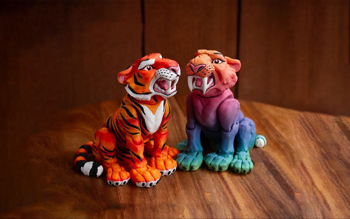 3D打印模型 剑齿虎