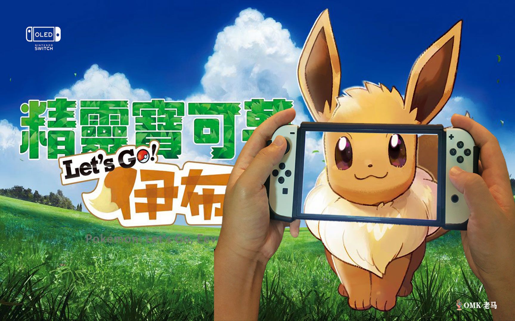 Switch OLED 宝可梦 Let's Go 伊布:大木博士永远滴神 老马心爱珍藏的...