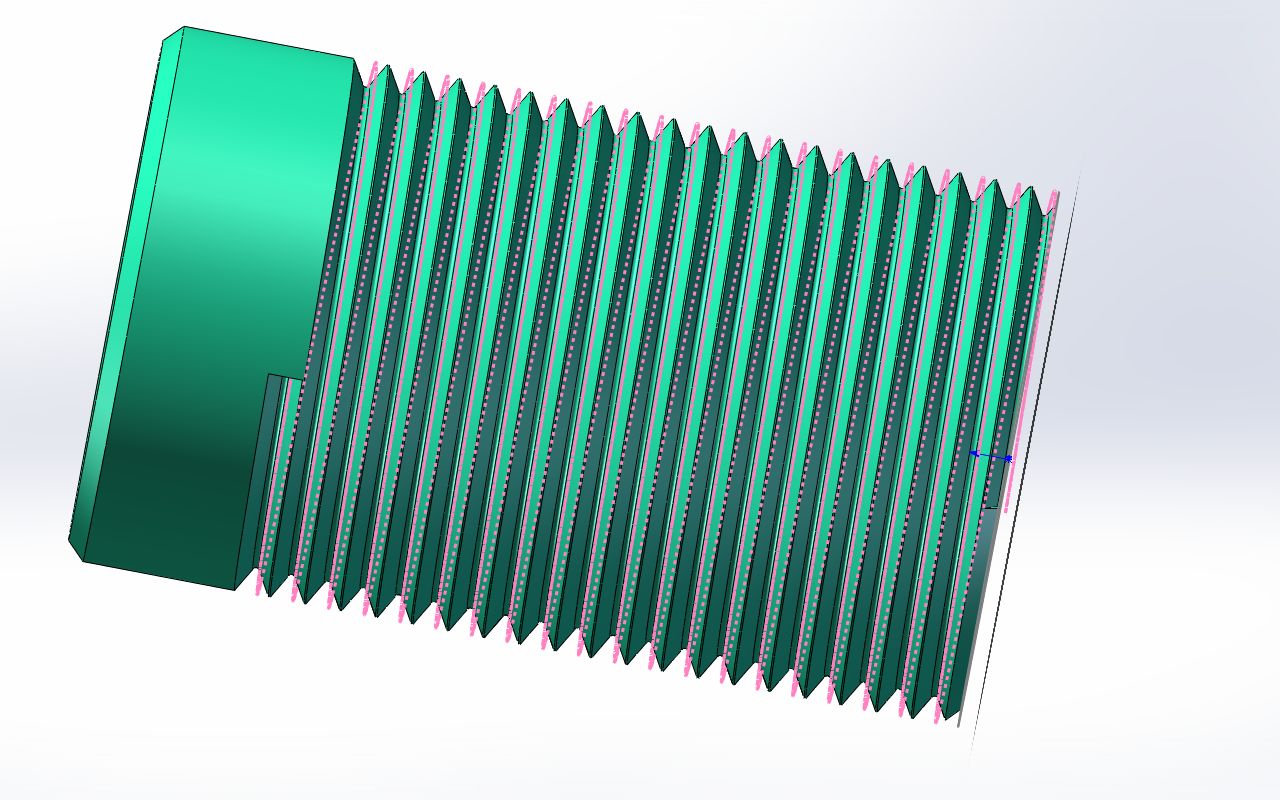 【Solidworks】画外螺纹详细教程，简单易学