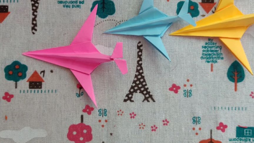 折纸教程:铲子飞机