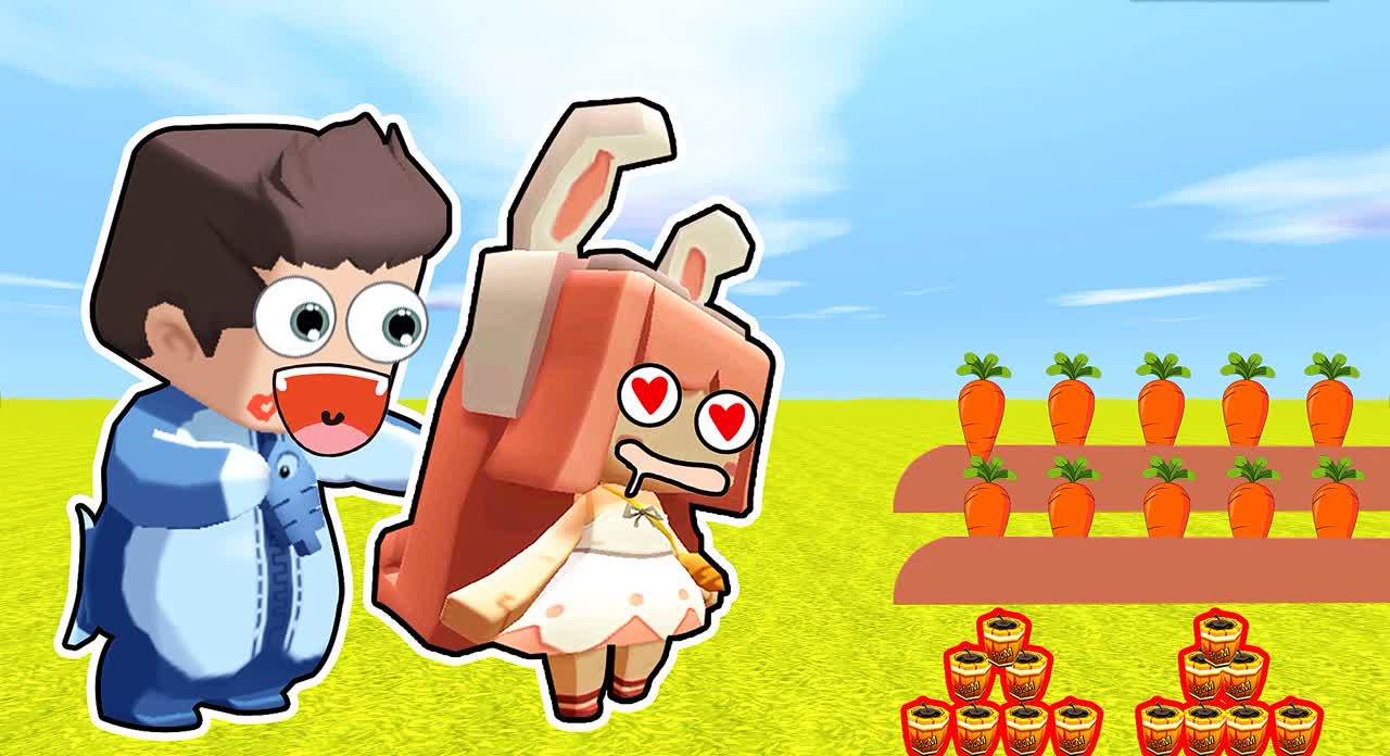 【木鱼】迷你世界:小铃铛以为有美食吃,殊不知这是木鱼的诡计!