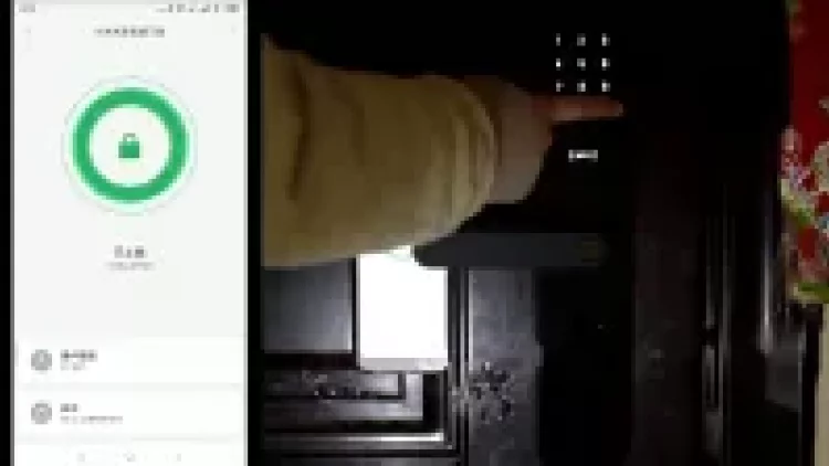 小米米家智能门锁(门外侧开关锁与手机设置)