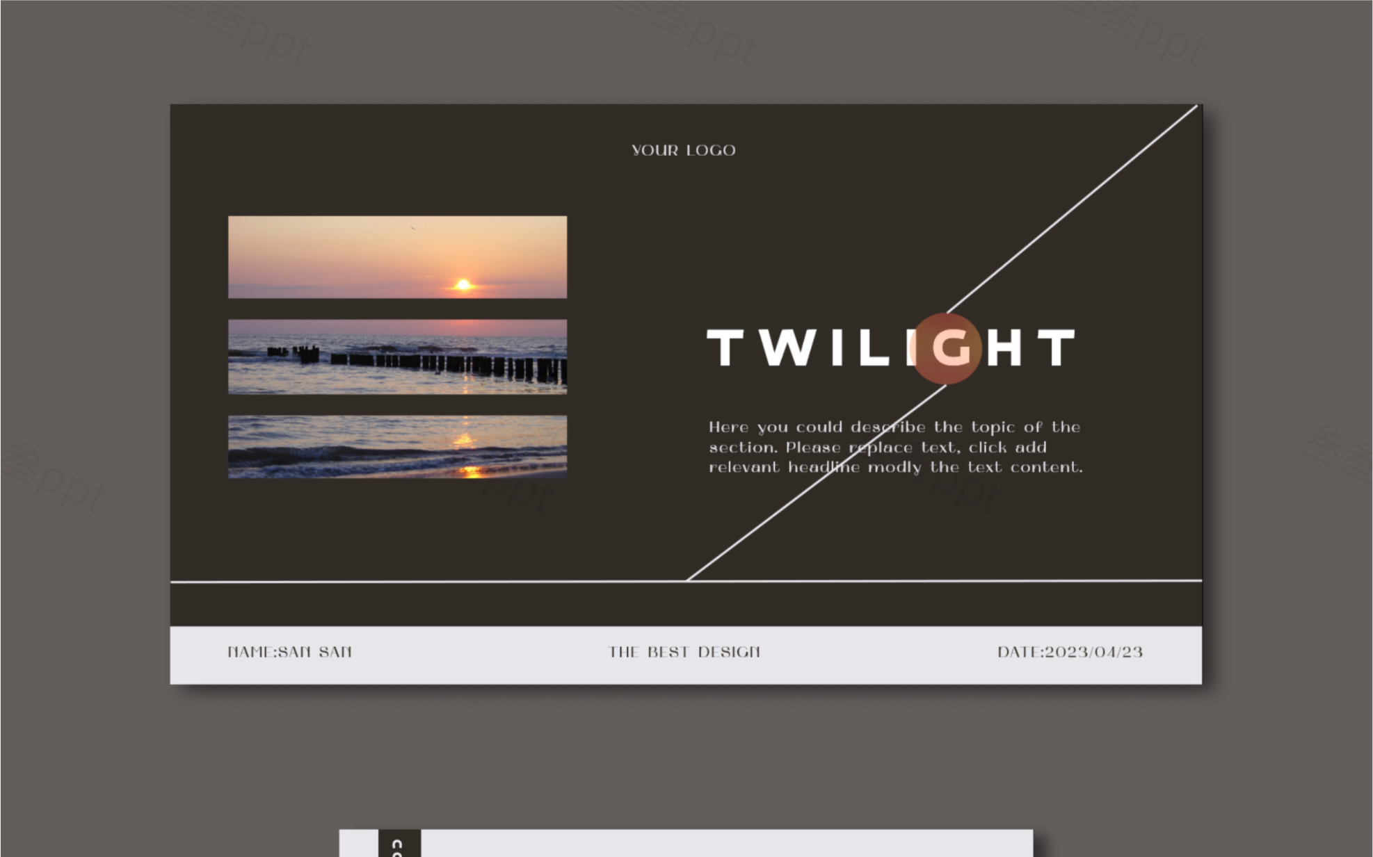 高级感艺术汇报ppt模板分享