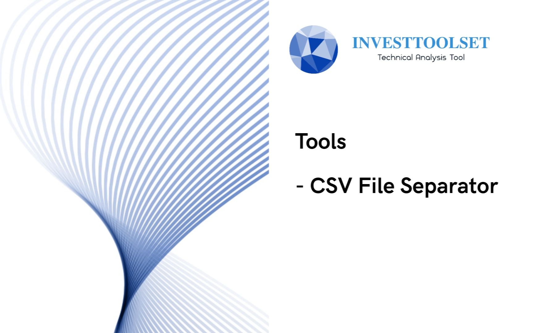软件提供的小工具 CSV文件分离器