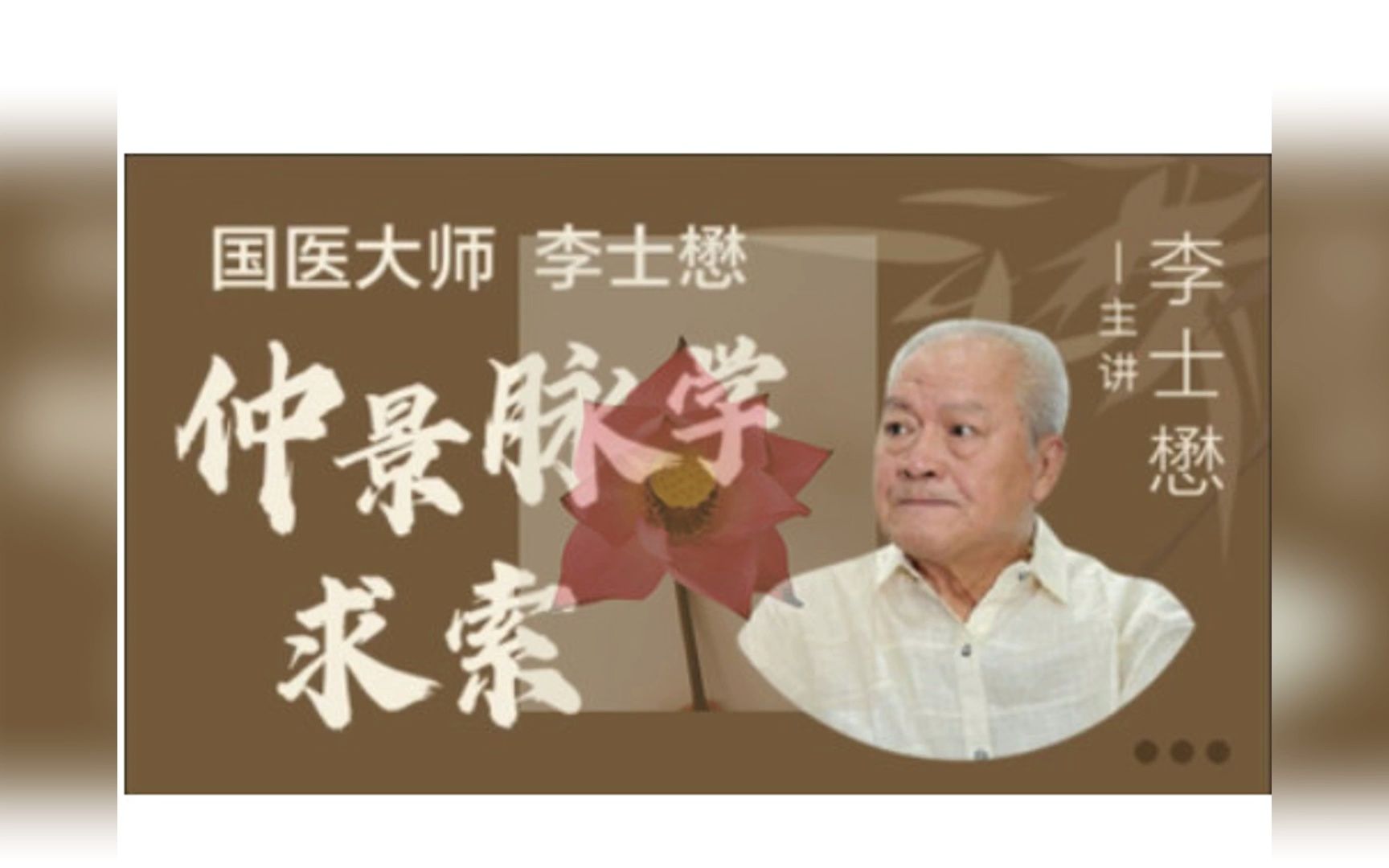 李士懋 仲景脉学 求索传承 视频教程 51集 浮脉沉脉 中医基础