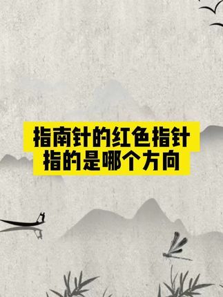 指南针的红色指针指的是哪个方向?#硬笔教学 #练字 #教育 @抖音小助手