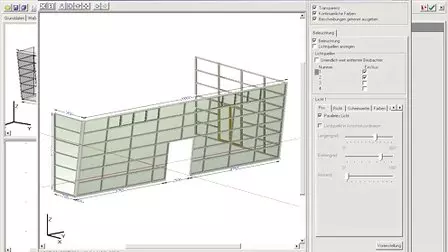 Klaes 3D 阳光房幕墙软件设计大众展厅实录