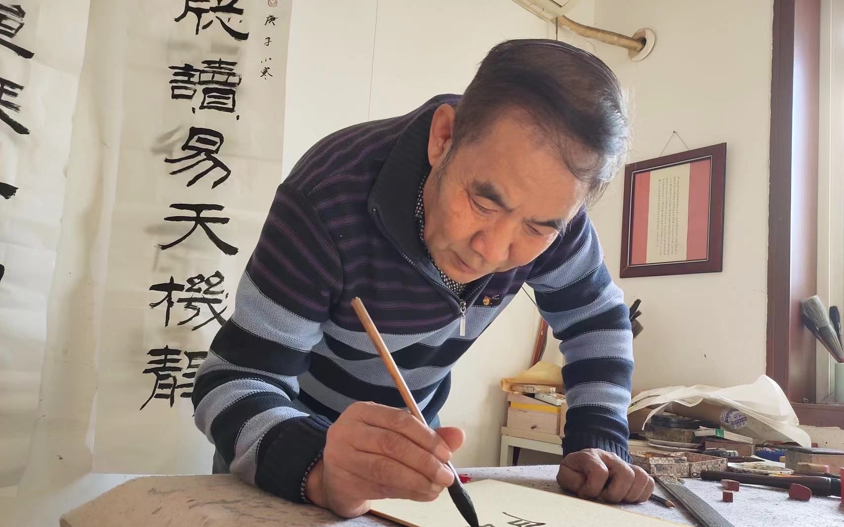 ...书画院院士杨秀和(晓阳)书法作品——传承和发扬二十四孝传统文化