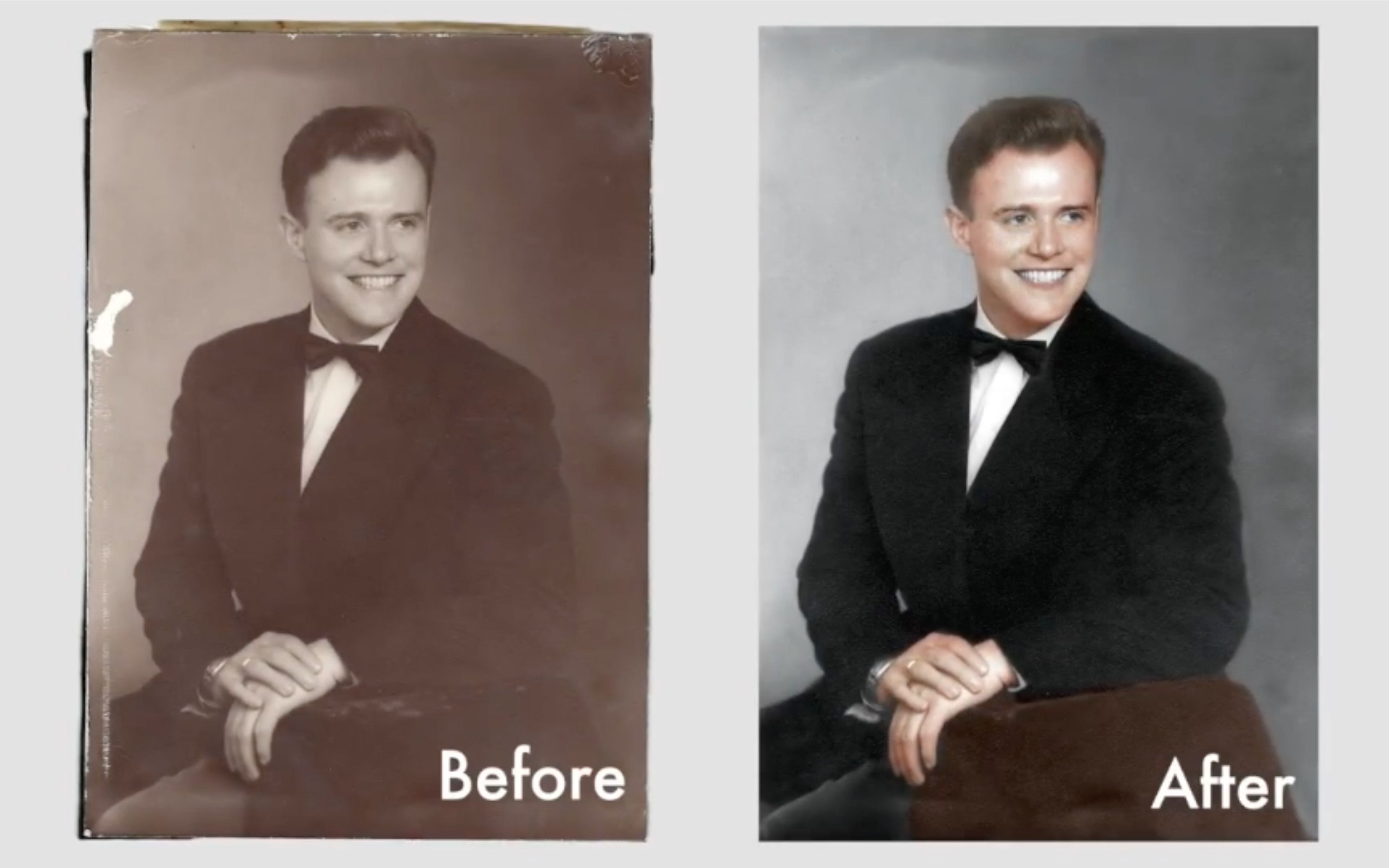 如何用Photoshop 对旧照片进行修复和着色 中文字幕