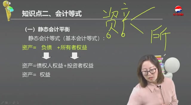 (2021年中级经济师)第一章 第四节 会计要素与会计等式(2)
