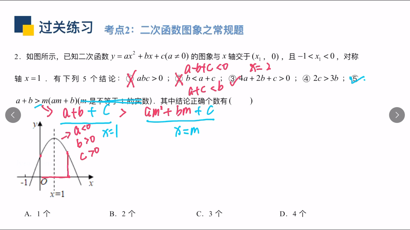 二次函数与a,b,c关系