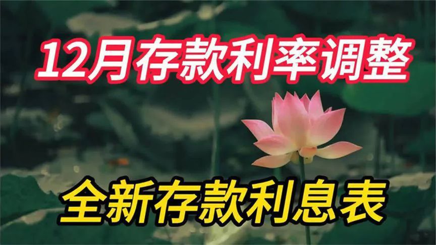 24年底六大银行,存款利率最新调整:全新存款利息表!