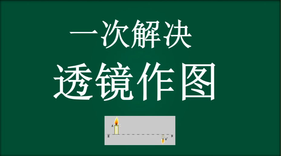 【中考复习】一个视频彻底学明白～透镜作图——【凸透镜凹透镜作图】