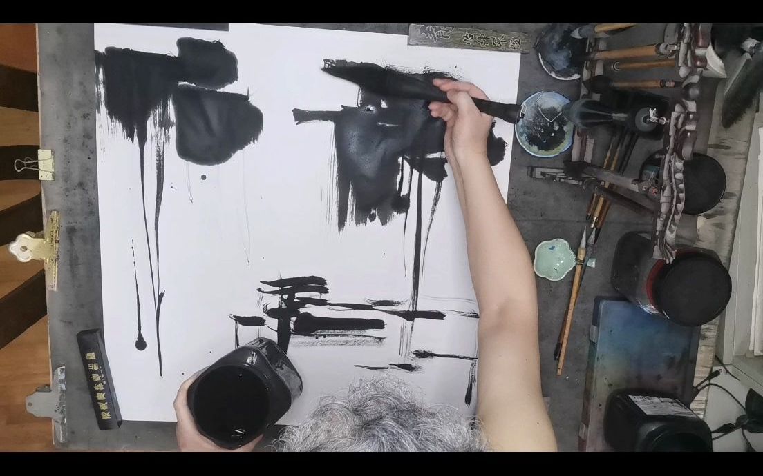 韩宁水墨画312水乡美术作品展示讲解,写意画的意境艺术表现技巧而非...