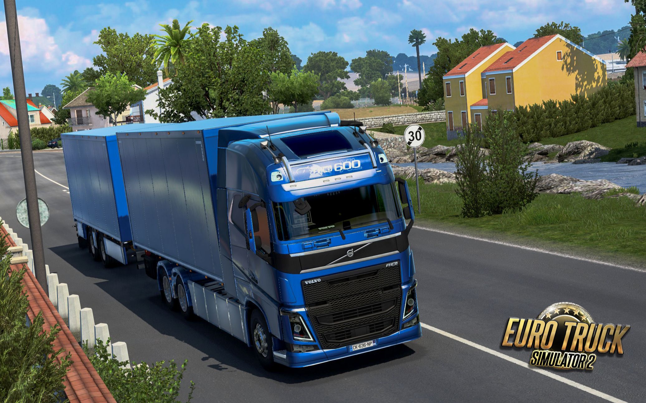 《欧洲卡车模拟2》大乌托邦地图 | 带着一车空托盘钻到山林里 Euro ...