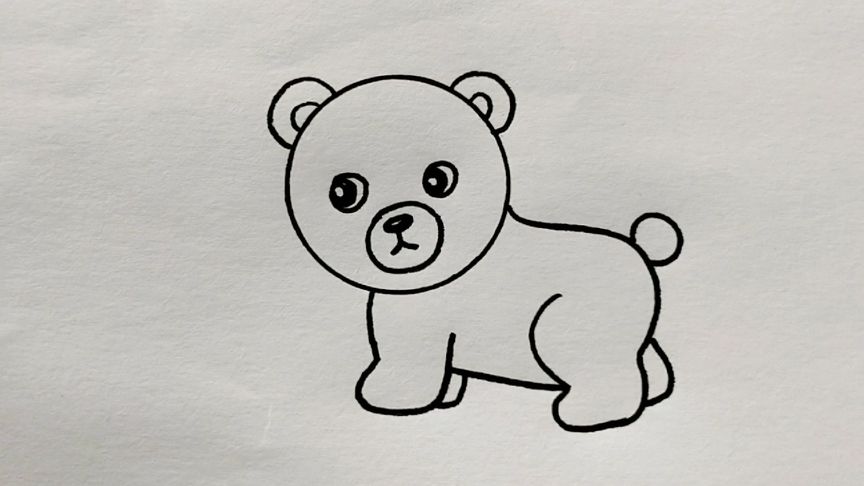 小熊简笔画
