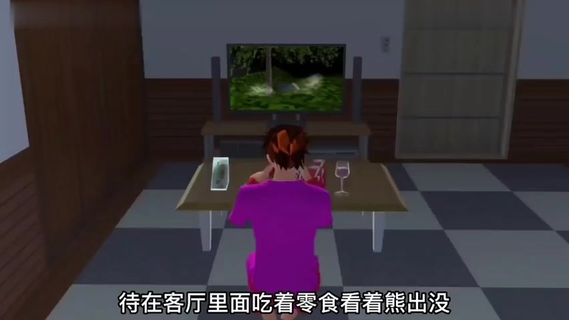 樱花校园模拟器:唐三大晚上不睡觉看电影,结果遇到了比比东!