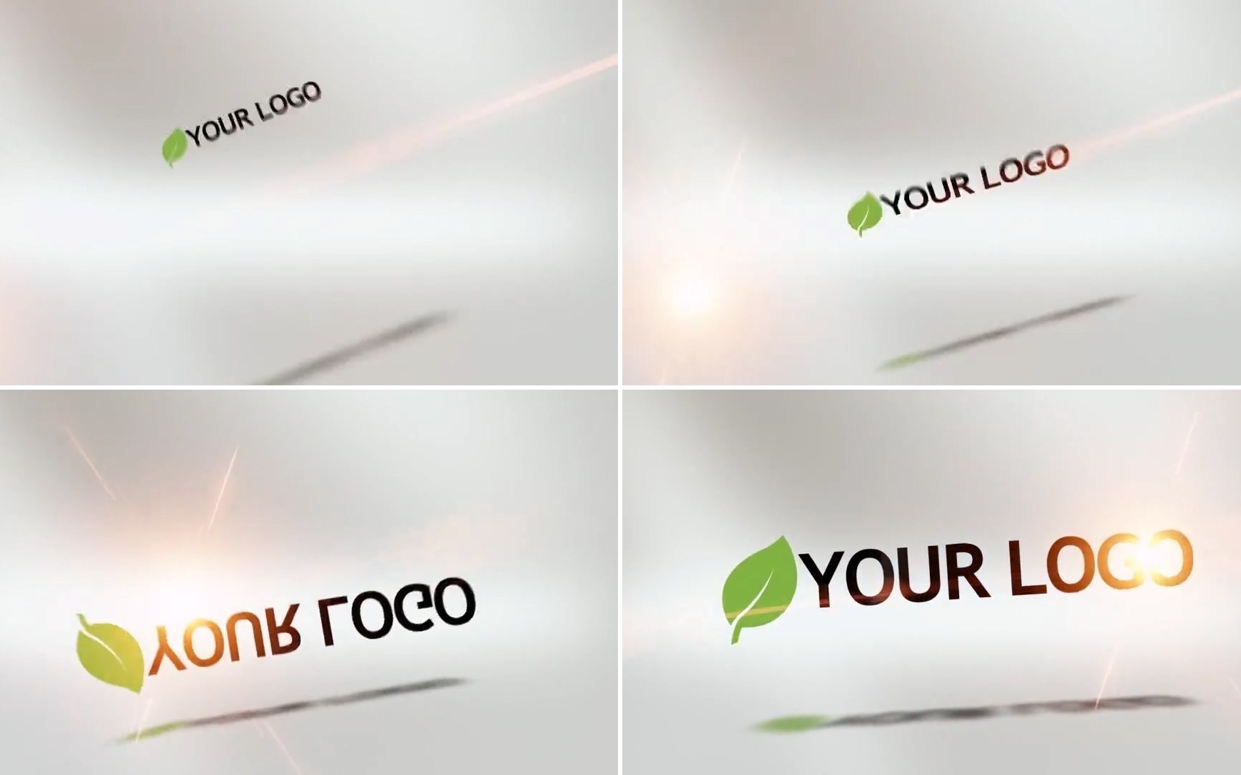 AE模板-旋转飞入特效的动态LOGO片头模板标识品牌商品店铺标志 AE...