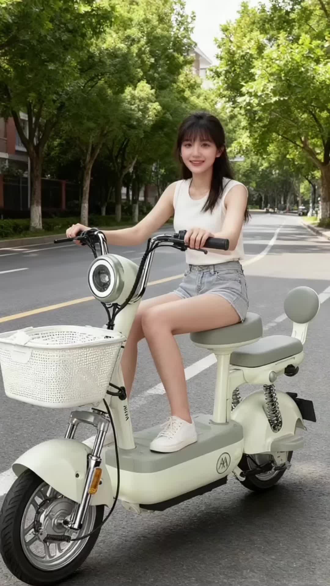 新国标合规,爱玛小金豆电动自行车 免驾照可上牌 。