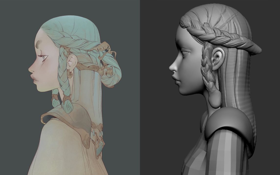 zbrush角色建模:ZB动漫卡通角色雕刻讲解