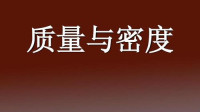 8质量和密度的概念辨析
