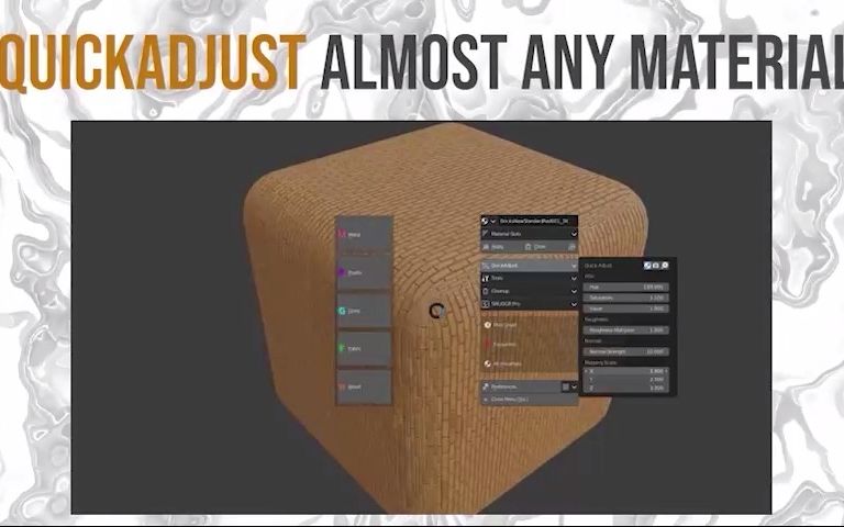 Blender插件-重新定义物料工作流程,饼图附加组件