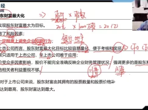 会计师-03讲财务管理目标