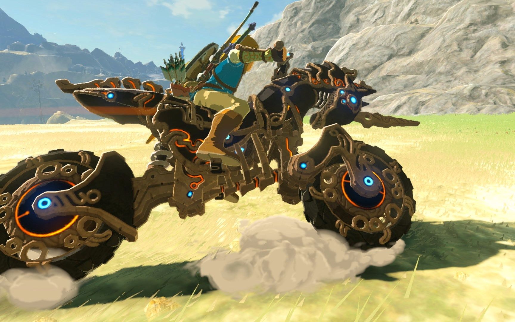 《塞尔达传说:旷野之息》DLC2:摩托车的各种花式炫技