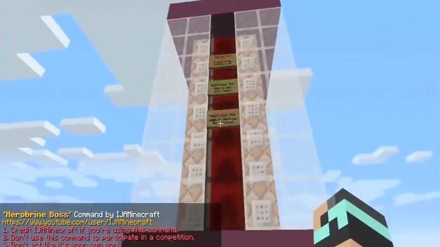 我的世界:MC玩家必看,教你如何召唤Him!Him出场方式太帅了吧!