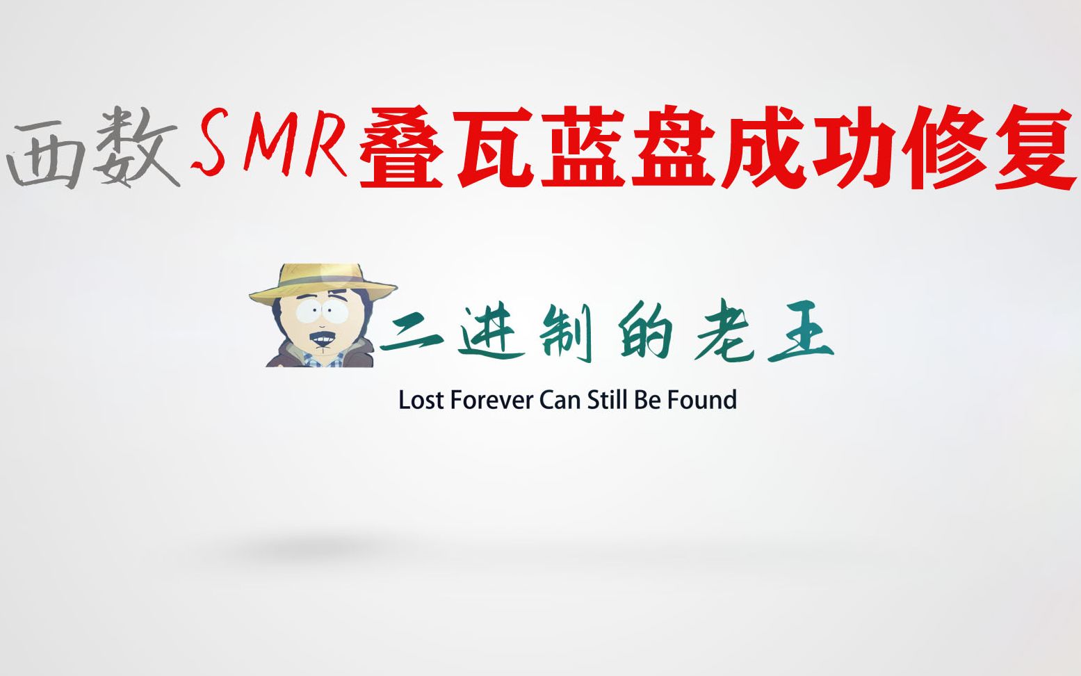 【数据恢复】隔壁老王带你修复西数叠瓦硬盘!