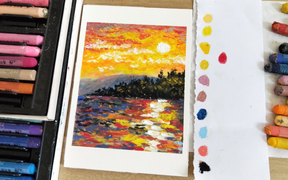 【油画棒】就是日落→_→