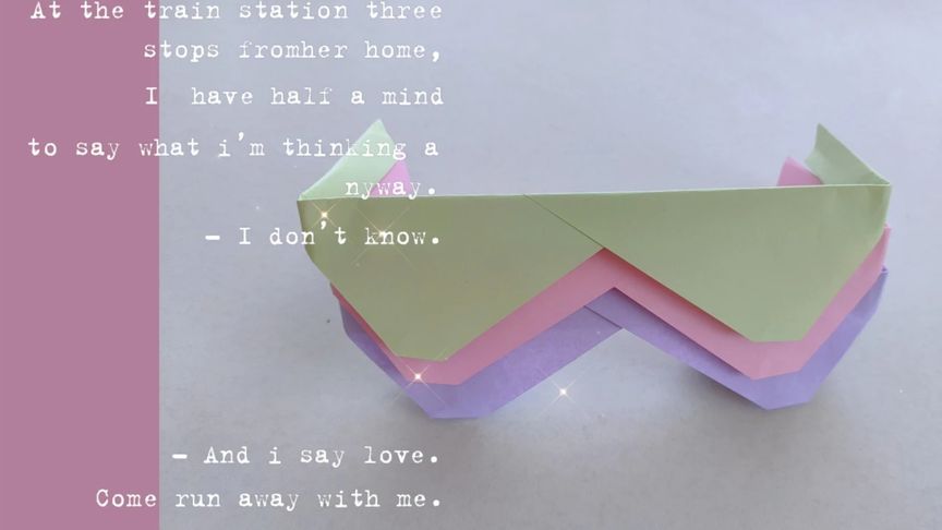 方法简单又可爱的太阳镜手工折纸视频教程,一张A4纸就能完成