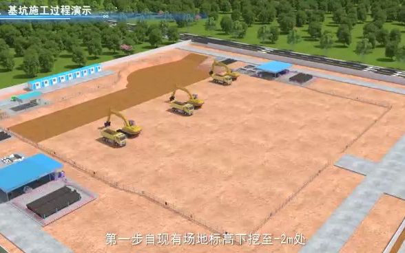 基坑工程交底动画演示