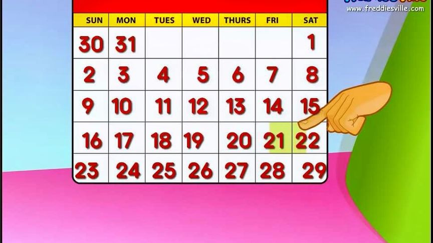 小学英语动画视频---第1、第2等序数词和1-12月份学习!