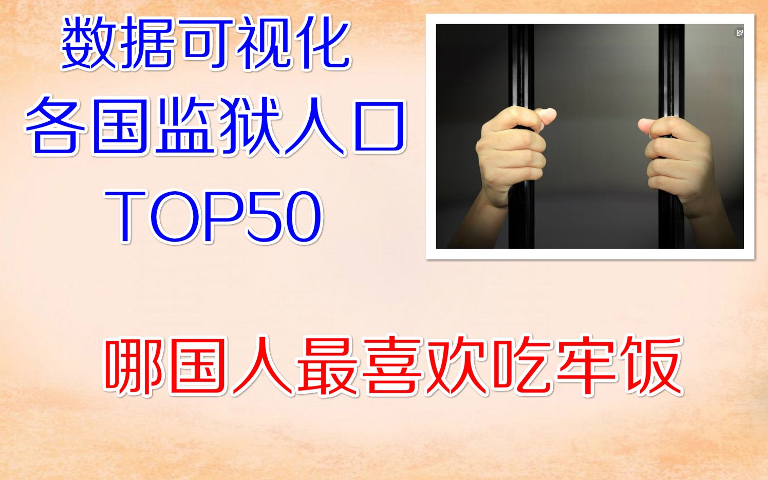 【数据可视化】世界各国监狱人口数排行TOP50,哪国人最喜欢吃牢饭