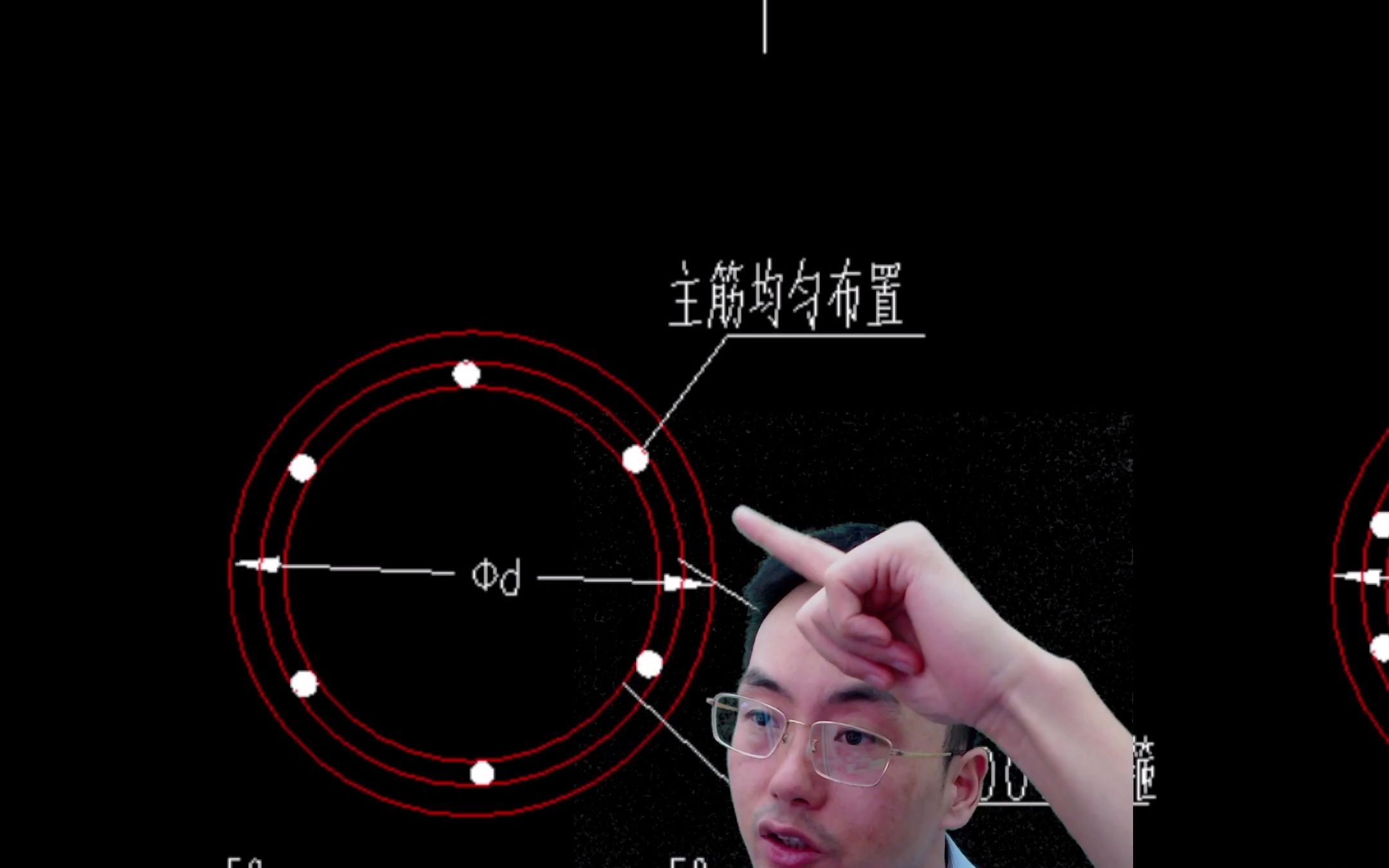 灌注桩钢筋笼图纸怎么看,平面图剖面图,主筋加筋箍螺旋箍筋图纸.mp4