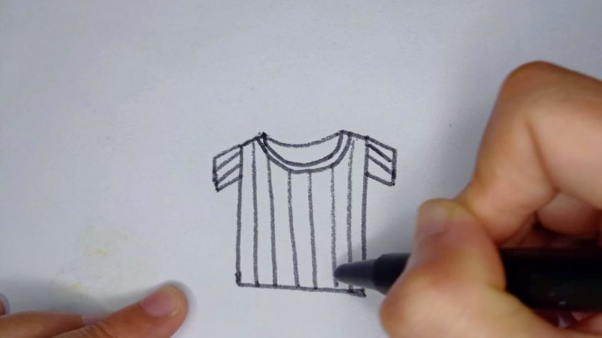 简笔画画简单的衣服,简单易学,适合所有小朋友们学习哦