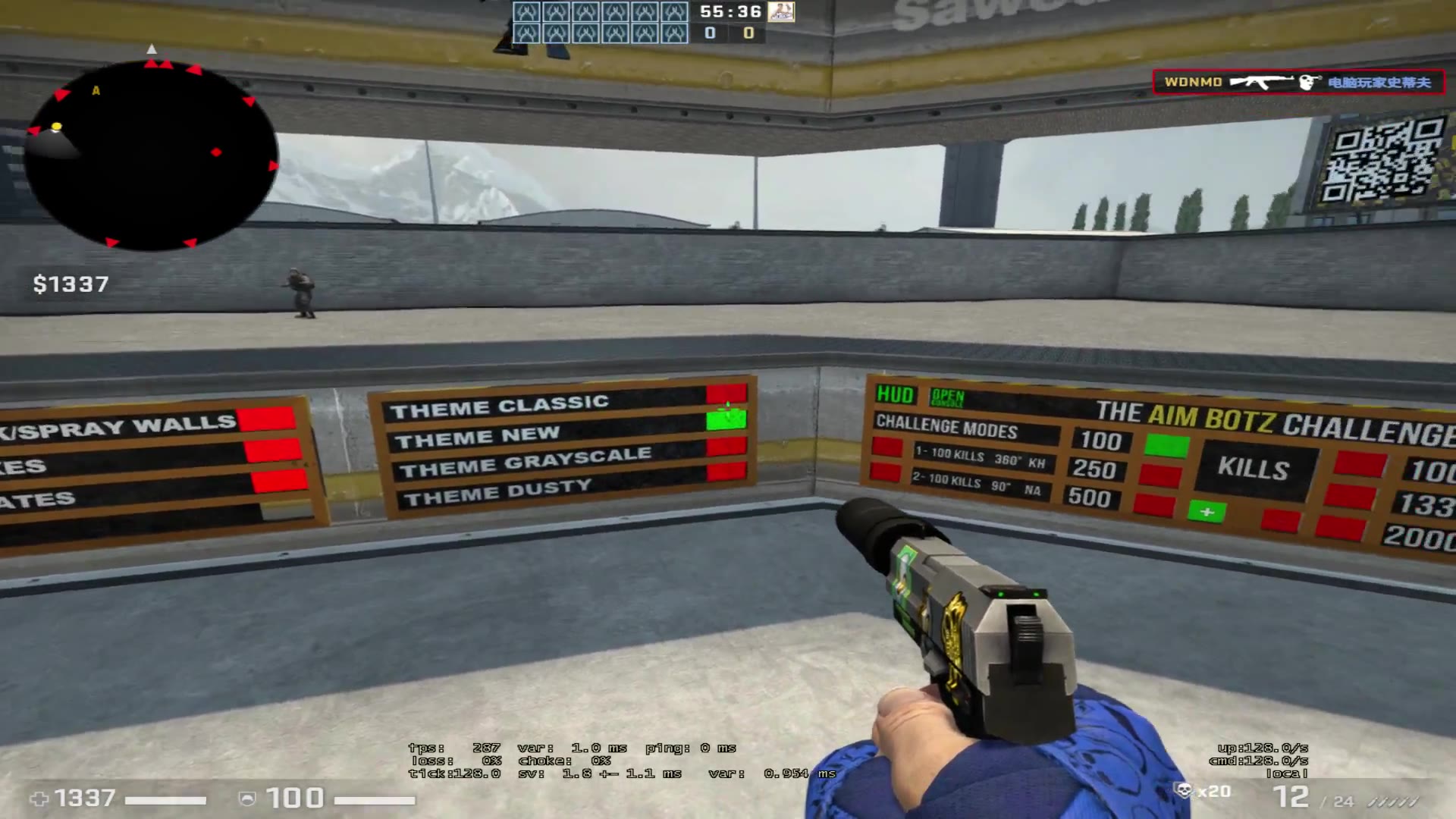 CSGO练枪图aim bot详解 枪不刚算我的 不好好练算你的