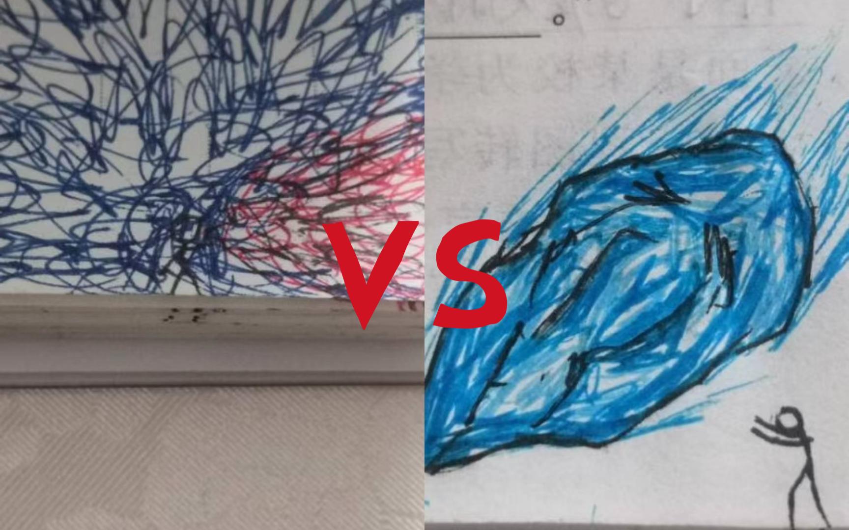 以前画的翻页动画VS现在画的翻页动画