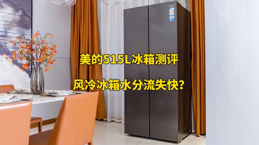 美的515L冰箱测评:风冷冰箱水分流失快?黄瓜第二天还能接着用