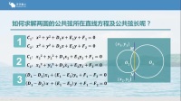 两圆的公共弦问题