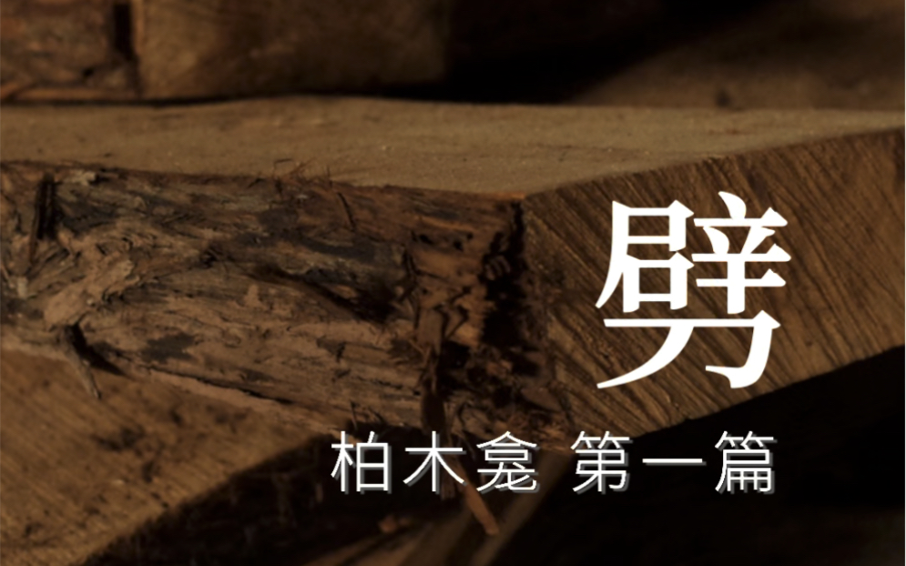 用180天手工制作现代居所使用的“龛位” 第一篇-劈柴