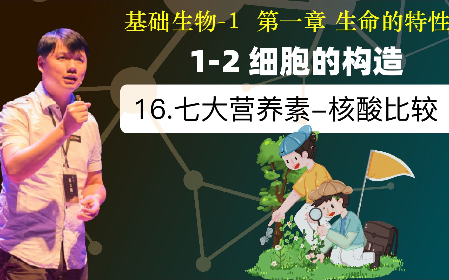 基础生物学 1.2.16 七大营养素-核酸比较表格