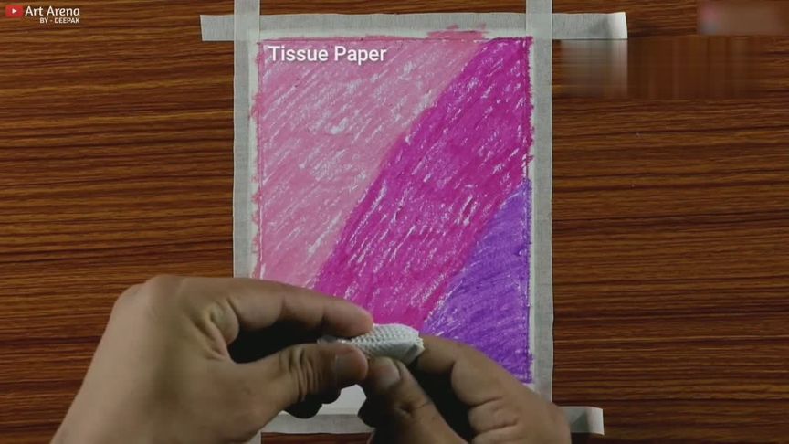 原来牛人是这样用油画棒的，画完再擦掉，效果果然不一般！