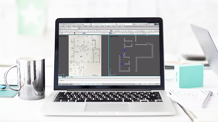 CAD原始结构图,新建图层绘制墙体、窗户,偏移的技巧用法!