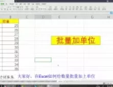 Excel中批量加单位的方法,日常办公常用技巧,简单易学!