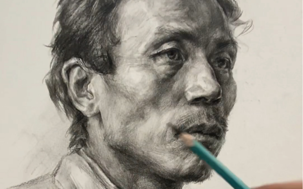 【素描头像】干货分享,素描头像完整视频教程。